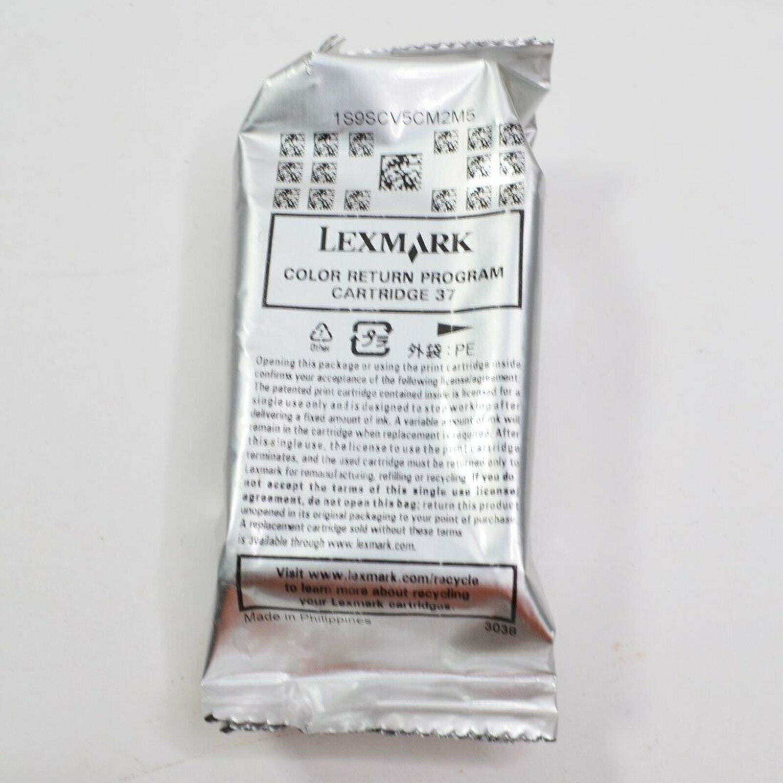 Lexmark 37 Color Print Cartridge - Sealed but No Box - Lot of 3 - X5650 ...