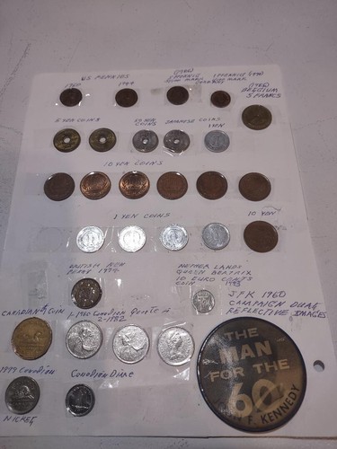 Foreign/Domestic Coins and JFK Campaign Button Memorabilia | eBay