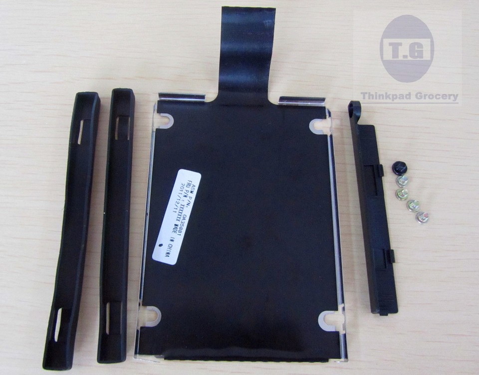 New Hard Drive Cover+Caddy+Rails for IBM/Thinkpad/Lenovo X220 X220i ...