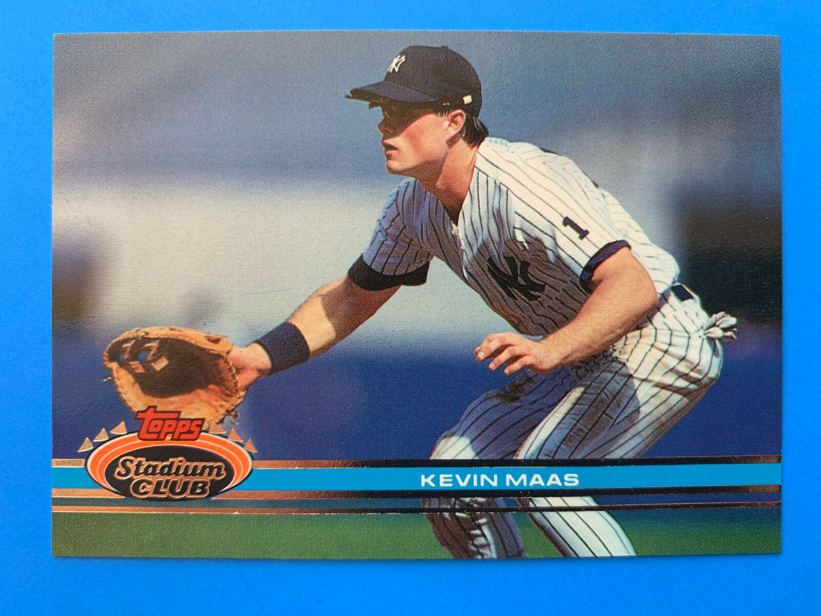 1991 Topps Stadium Club ~ Kevin Maas #282 ~ Yankees Premium Glossy Card ...