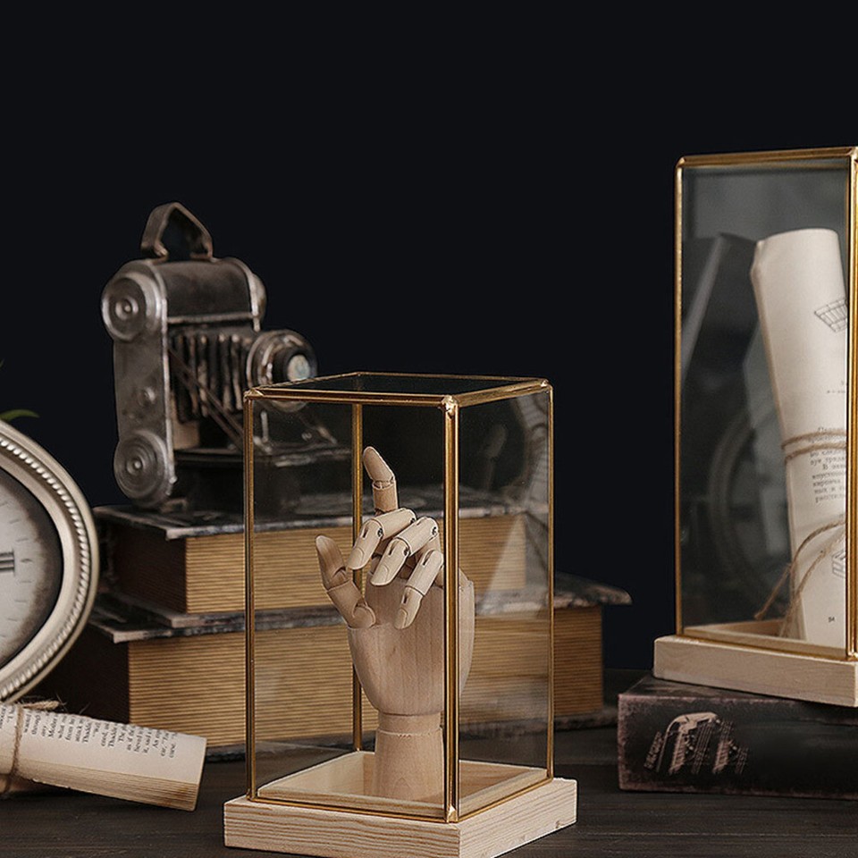 Antique Display Box for Jewelry and Collectibles Transparent Glass Case ...