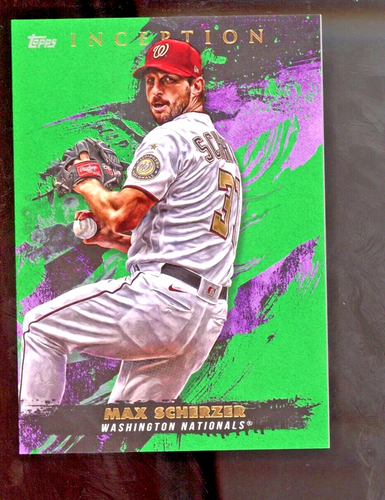 2021 Topps Inception Green Max Scherzer #95 Nationals | eBay