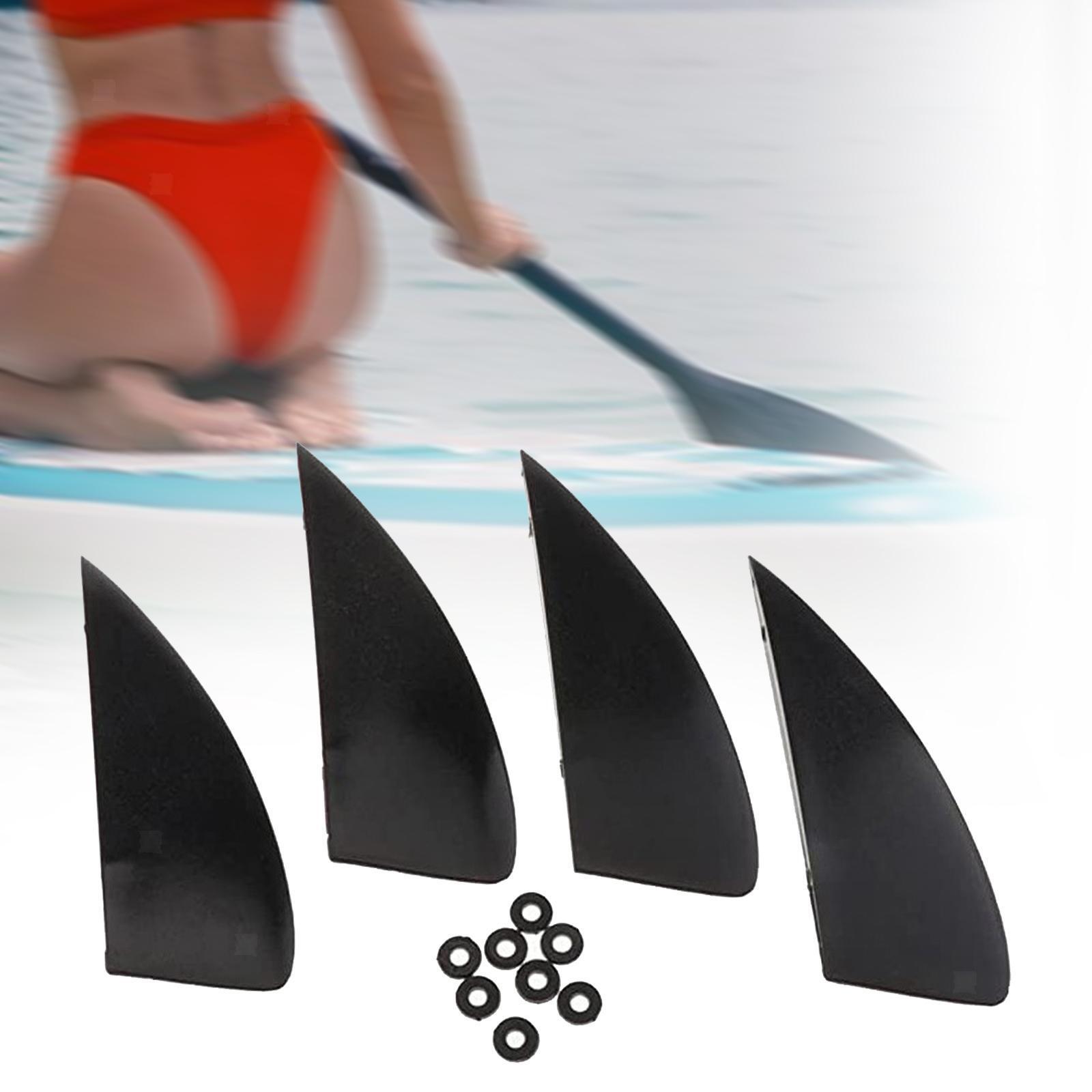 4Pcs Wakeboard Replacement Fins with Gasket Surfboard Fins Kiteboard ...