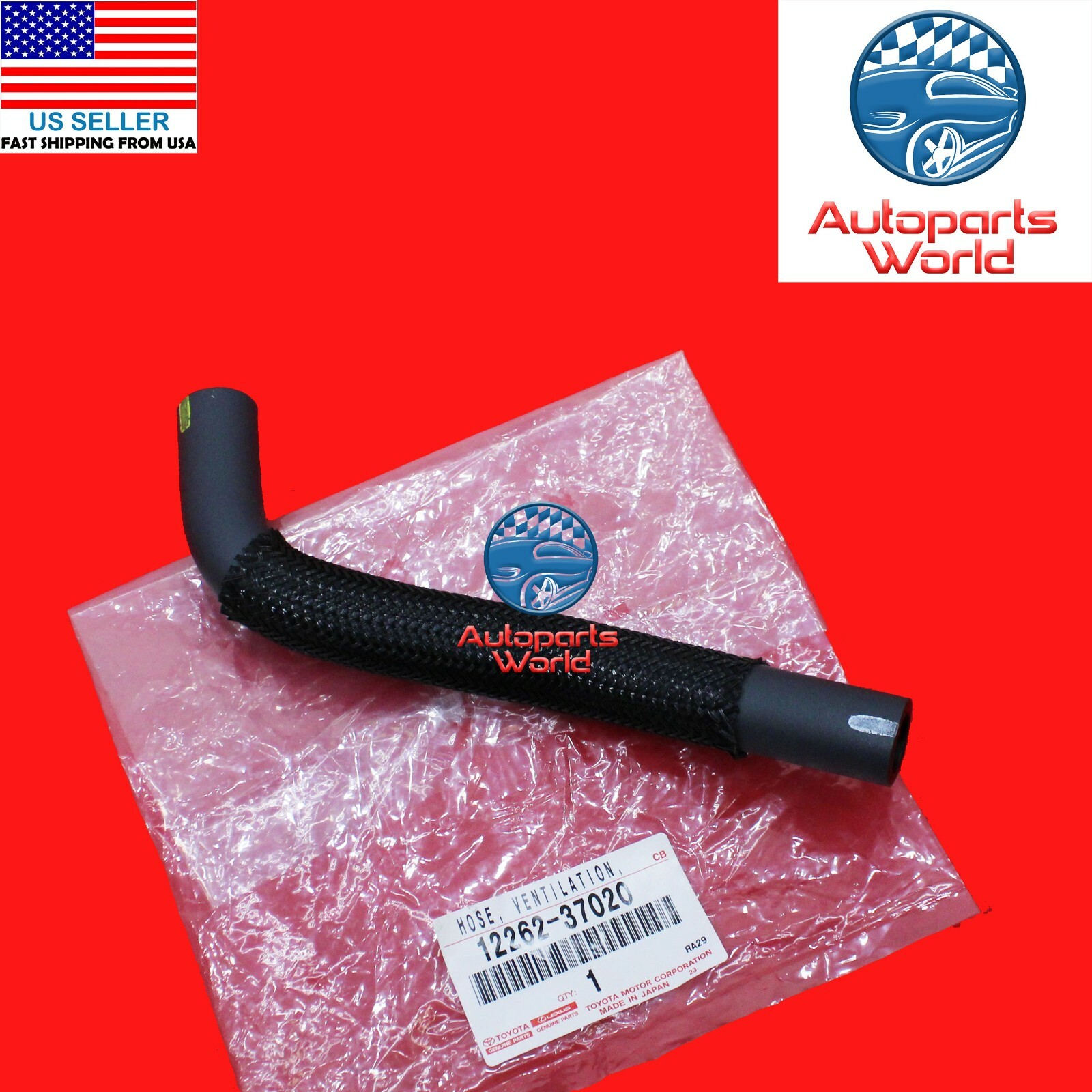 GENUINE OEM TOYOTA COROLLA MATRIX xD iM CHR NO.2 VENTILATION HOSE 12262 ...