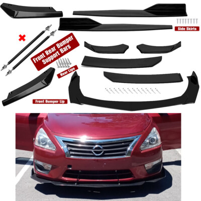 For Nissan Versa/ Front Rear Bumper Lip Spoiler Splitter Body Kit Side ...