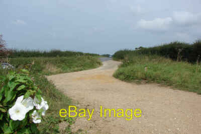 Photo 6x4 Sandy Track Meets Metalled Road Shernborne This sandy track ...