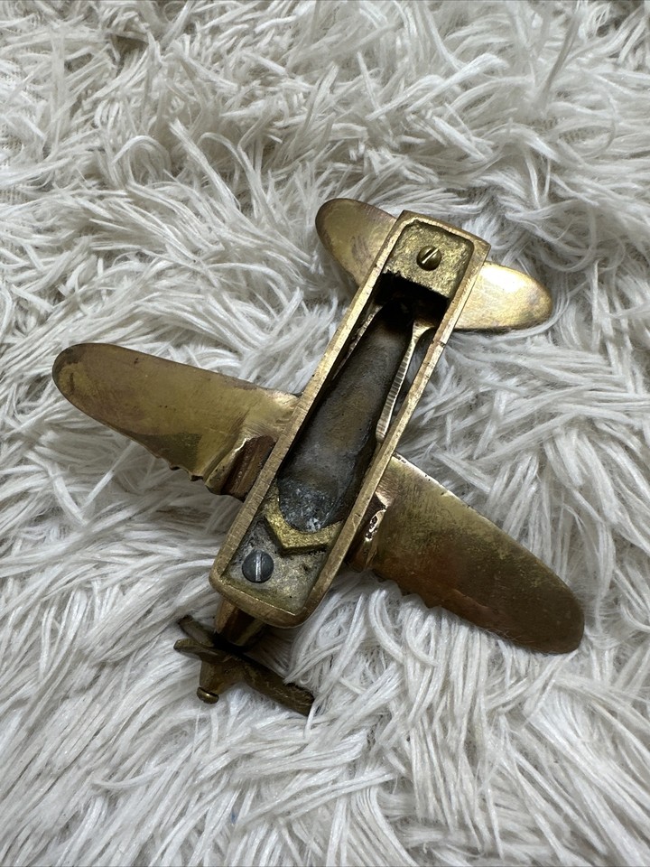 WWII Fighter Propeller Solid Brass Plane WORKING PROPELLER Paperweight ...