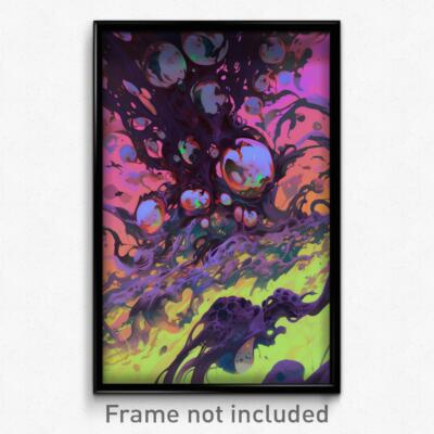 Art Poster - Unique Fairy Ring (Psychedelic Trippy Weird 11x17 Cartoon ...