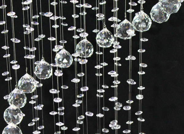 Crystal Ceiling Chandelier Spiral Fixture Light Rain Drop Pendant Lamp ...