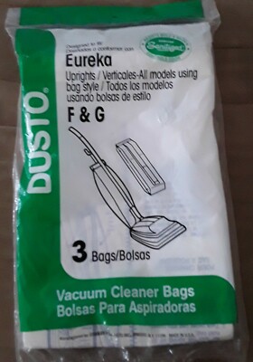 Dusto Vacuum Bags 3 Eureka Upright Type F G Sanitized USA | eBay