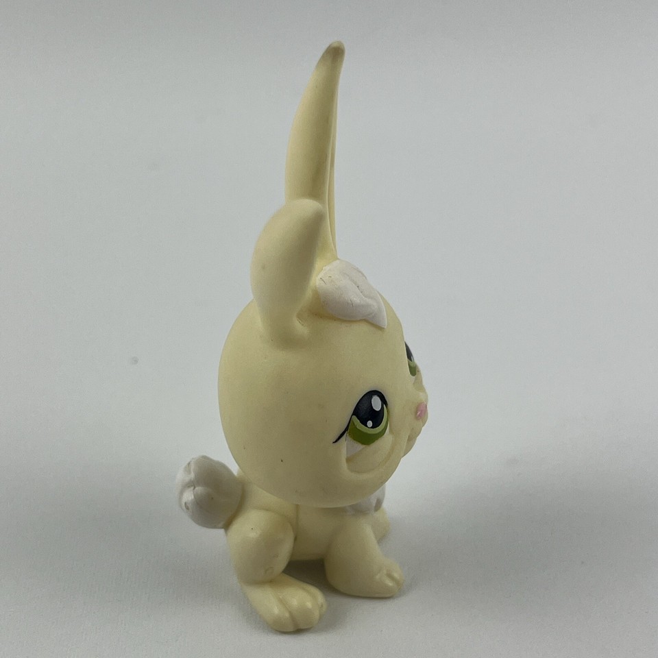 LITTLEST PET SHOP # 178 YELLOW LONG EAR BUNNY RABBIT RED MAGNET ...