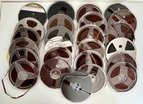 Mixed Lot 25 Vintage Magnetic Reel to Reel Recording Tape Sony Scotch ...