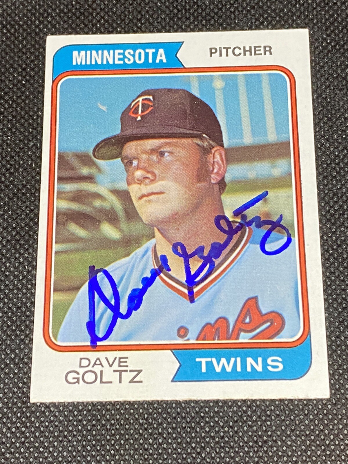 Dave Goltz 1974 Topps #636 Minnesota Twins Signed Auto Autographed Card ...