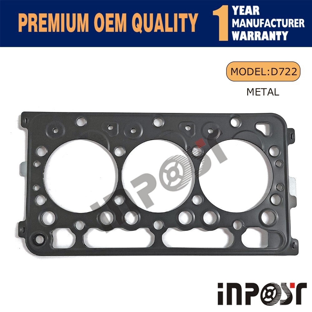 Cylinder Head Gasket for Kubota D722 Engines 16871-03310 1687103310 ...