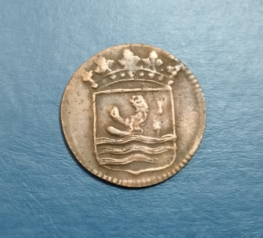 1754 Dutch Netherlands Colonial Voc Duit New York Penny Holland GRADE ...