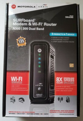 ARRIS SURFboard SBG6580 DOCSIS 3.0 Cable Modem/ Wi-Fi | eBay