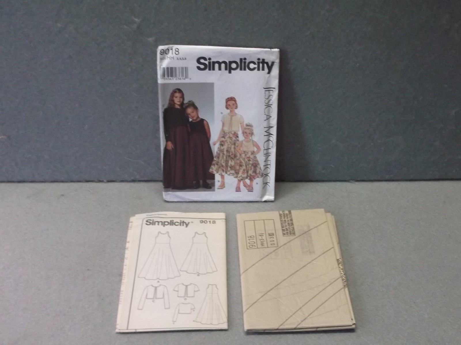 CHILDS SIZE 3-4-5-6 UNCUT 1990s SIMPLICITY PATTERN 9018 Jessica ...