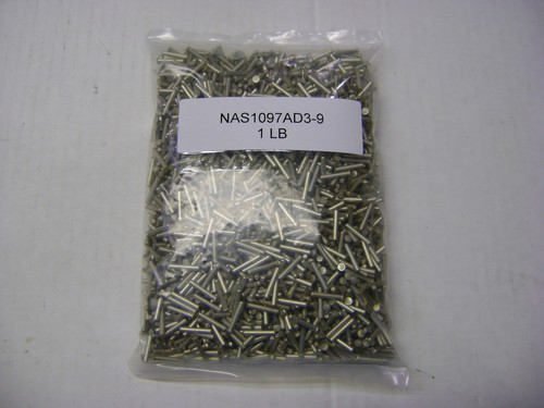 AIRCRAFT SOLID ALUMINUM RIVETS NAS1097AD3-9 BAG OF 1LB NEW (LAST ONES ...