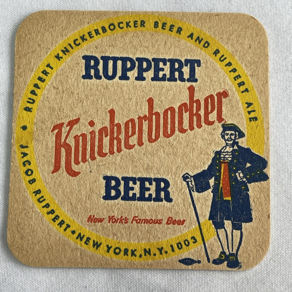 Jacob Ruppert Brewing, Ruppert Knickerbocker Beer, NY, 3 3/8” | eBay