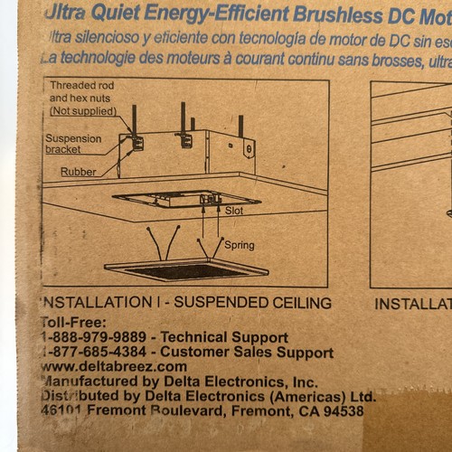 Delta Breez Pro300 Ceiling Bathroom Exhaust Fan 300 CFM 2.0 Sones DC ...