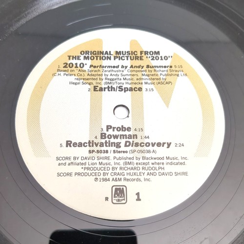 David Shire Andy Summers 2010 Soundtrack LP A&M 1984 Vinyl Shrink Hype ...