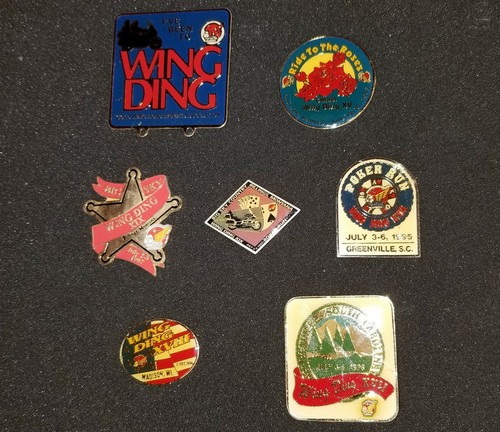 (7) GOLD WING ROAD RIDERS ASSOCIATION GWRRA WING DING POKER RUN JACKET ...