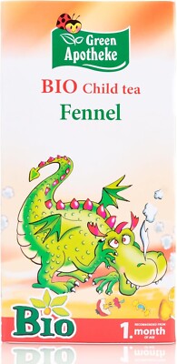 Organic Fennel Tea for Babies from 1st Month of Age. Pack of 2 boxes 40 ...