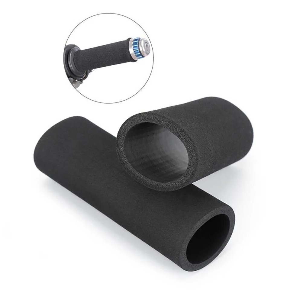 7/8in Motorcycle Handlebar Grips Cover Sponge Foam Protector Anti ...
