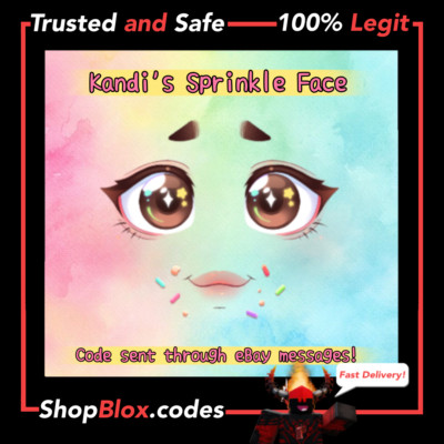 ROBL0X Series 3 Kandi Sprinkle Face Toy Code ONLY! *Sent in Messages ...