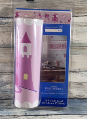 New Home Trends Kids Princess Wall Border, 15 ft x 6.87 in Roll | eBay