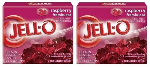 Jell-O Raspberry Instant Jello Gelatin Mix 6 oz Box 2 Pack | eBay