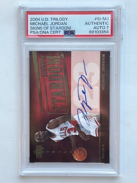 2004 U.D. Trilogy Signs Of Stardom SI-MJ Michel Jordan Authentic Auto 7 ...