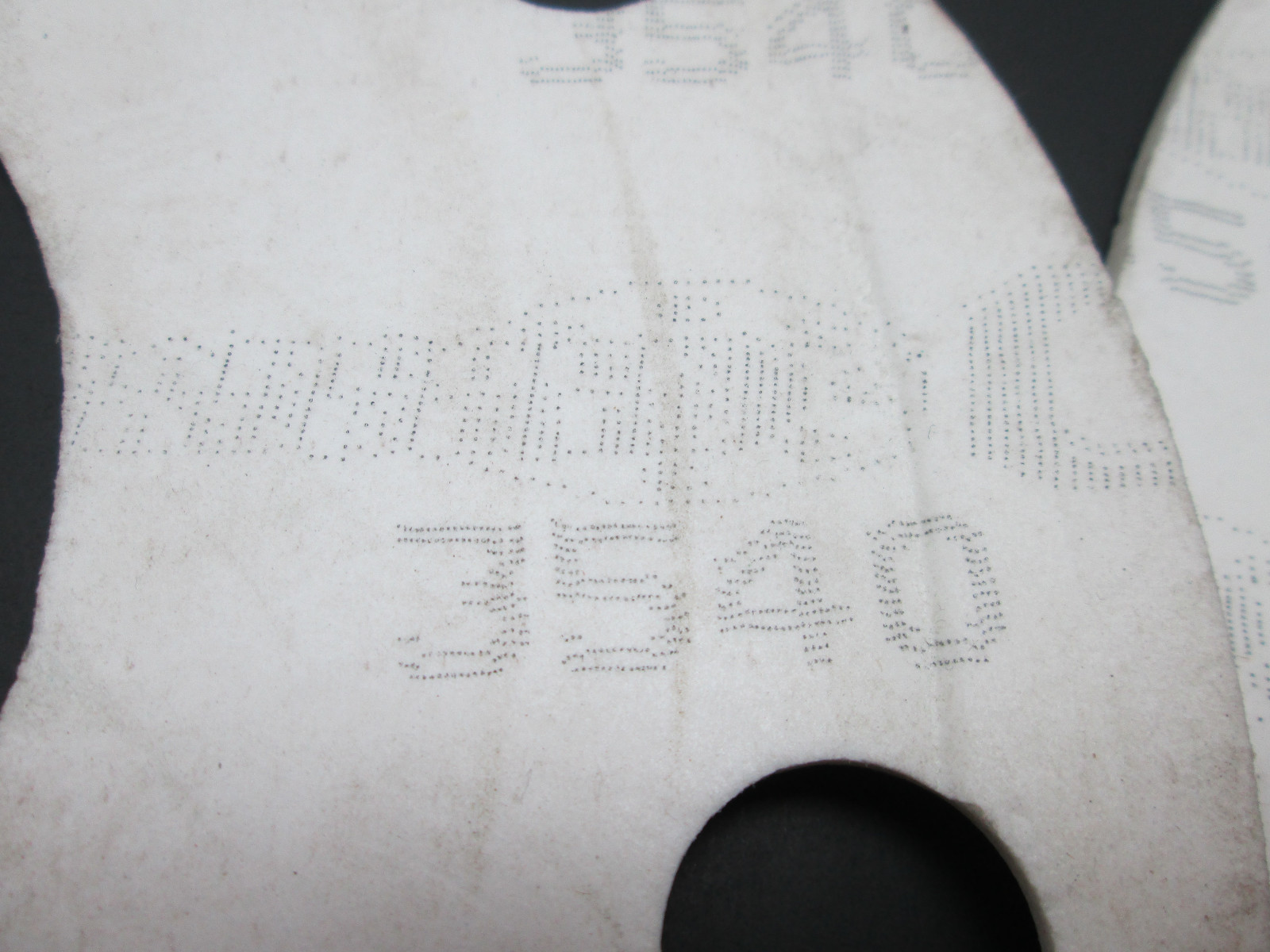 Lot of 2 Garlock Gylon Flange Gaskets 3540 1/8" 3.2mm 8 Hole 9" O.D. 4 ...