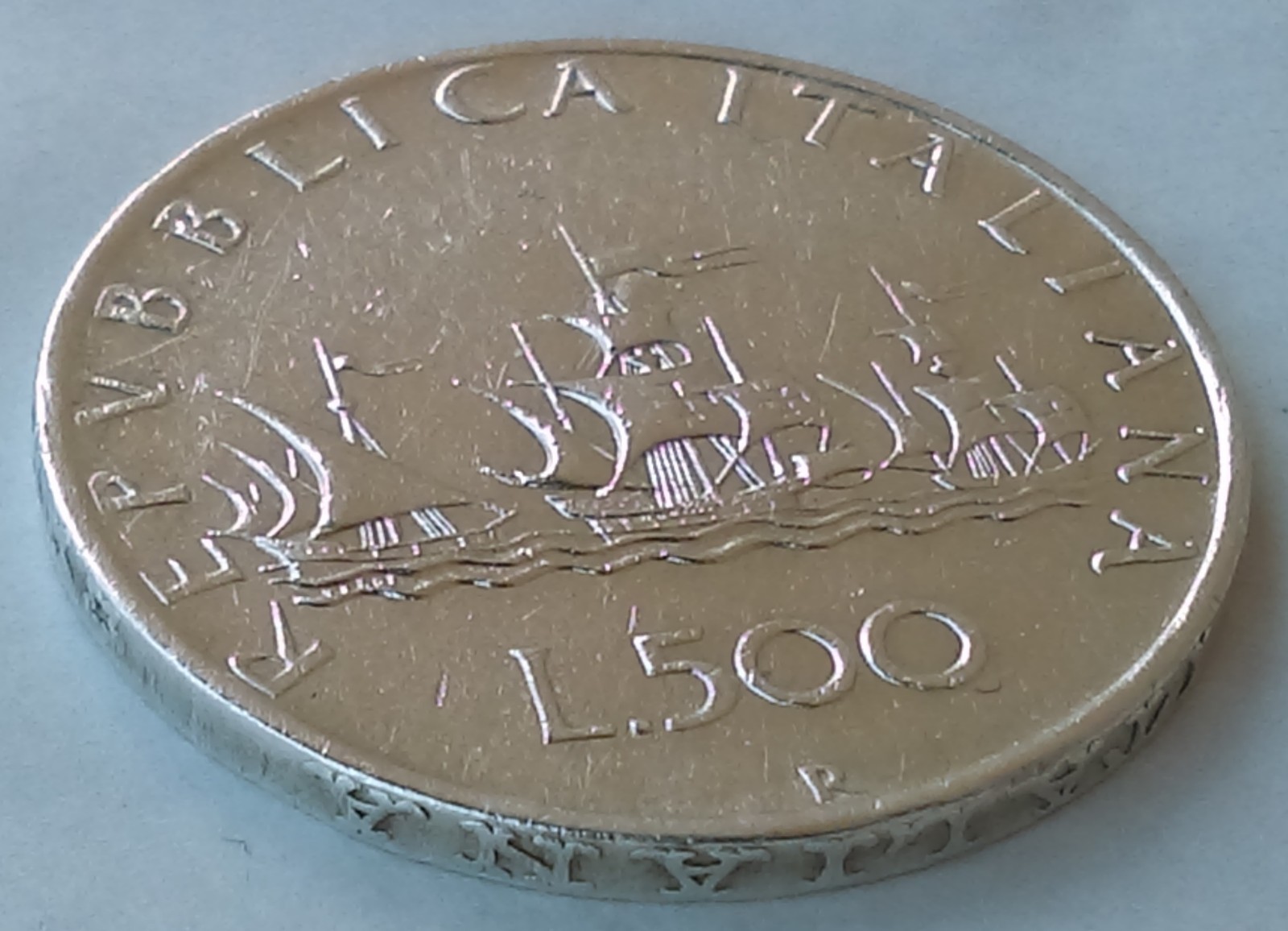 500 Lire 1959. REPVBBLICA ITALIANA, Italy Silver (.835) coin, 11 grams ...