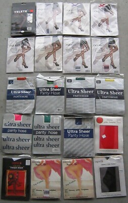 20X AGACCI YELETE SHEERLY TOUCH-UP ULTRA PANTYHOSE THIGH HIGH VARIOUS ...