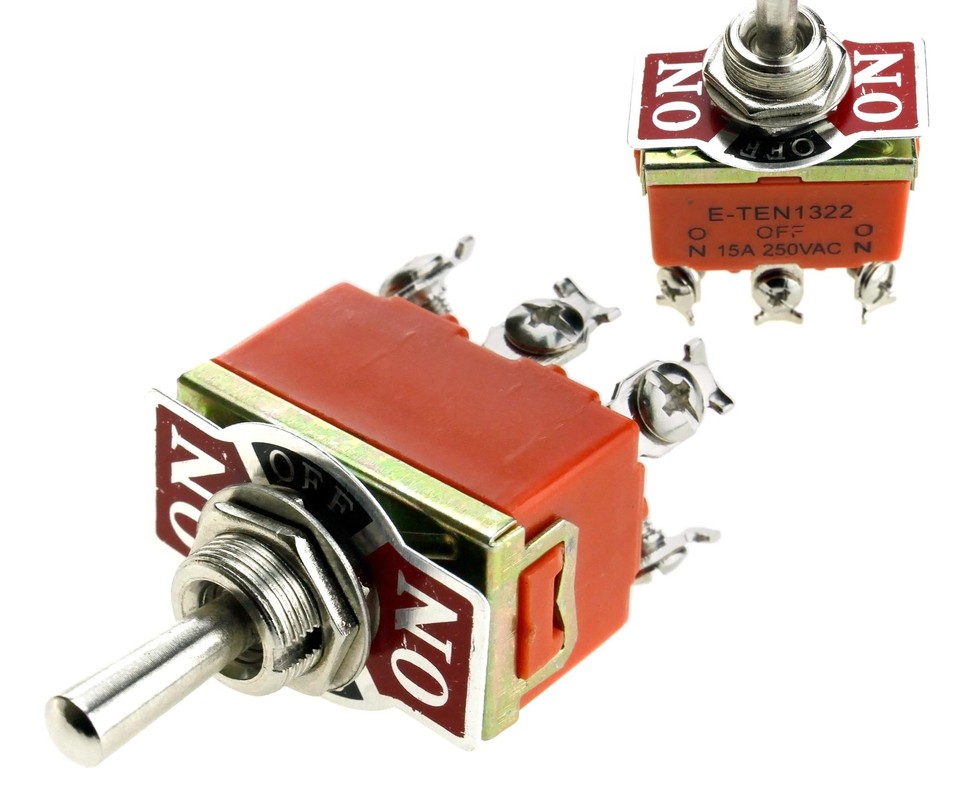 12V/24v Heavy Duty Toggle Flick Switch ON/OFF-ON Vehical Dash Light ...