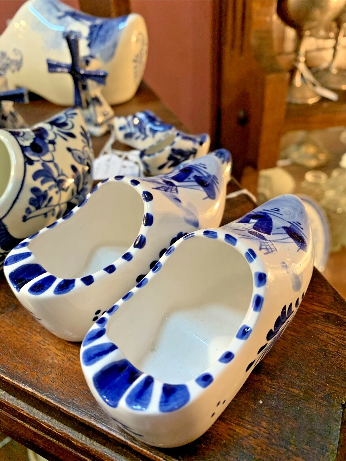 Delft Blue - Pair of Pottery Clogs | eBay