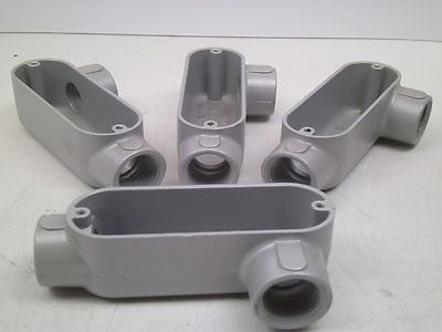 (Lot of 4) Appleton LL75-A Appleton, 3/4" Aluminum Type LL Conduit ...