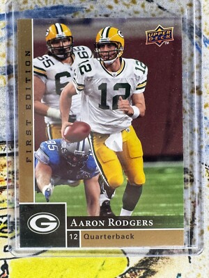 2009 Upper Deck First Edition Gold Aaron Rodgers #54 Green Bay Packers ...