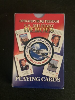 NEW OPERATION IRAQI FREEDOM Playing Cards US Military Heroes Never Used ...