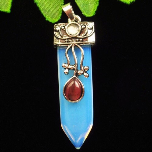 Opal Opalite Cat Eye Gem Arrow Pendant Energy Healing Reiki Chakra ...