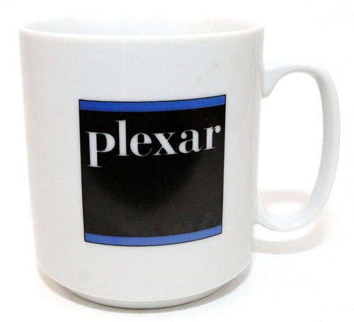 Plexar Logo Ceramic Mug White Large Size Heavy 14 oz White Black Blue ...