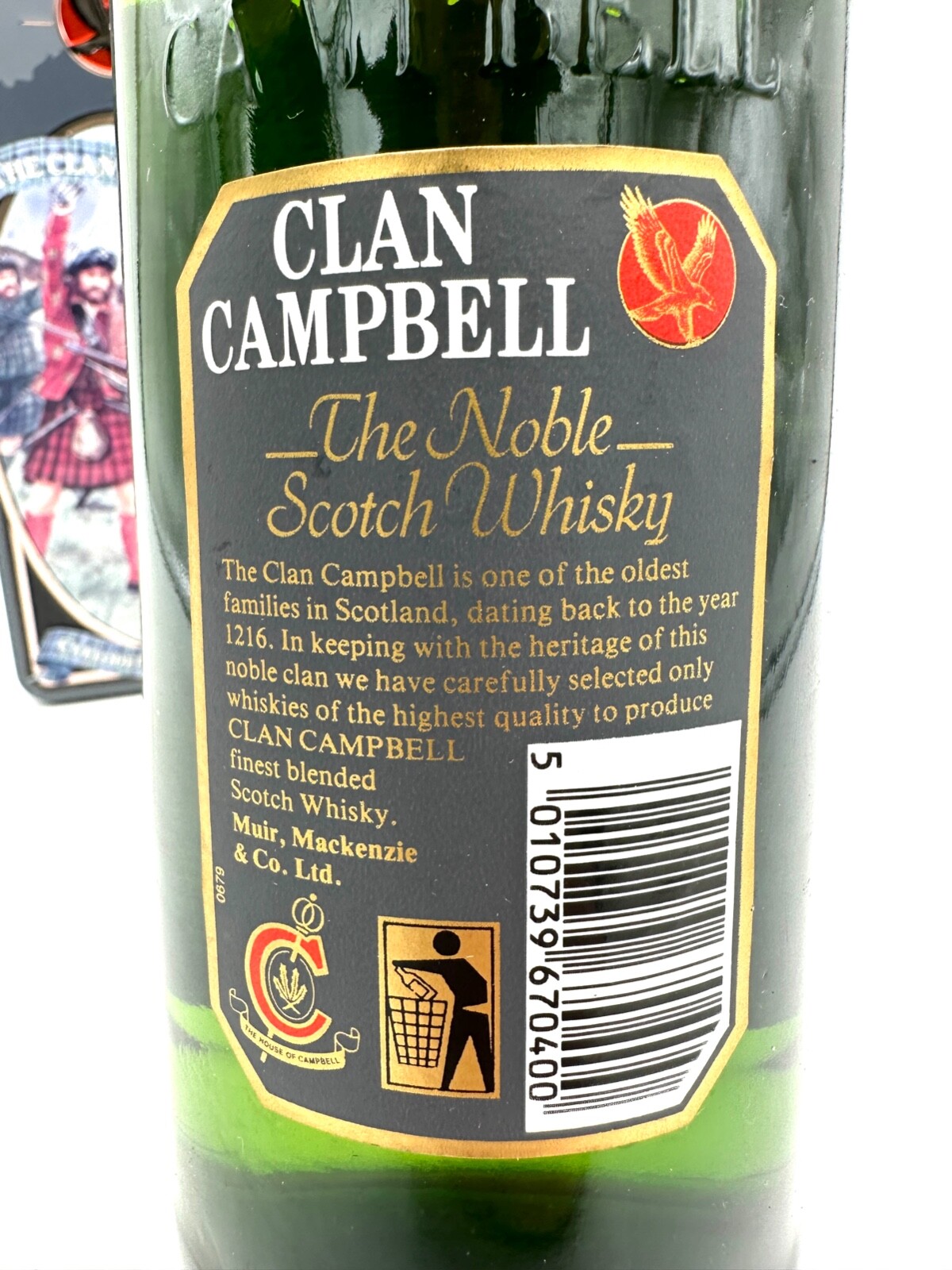 CLAN CAMPBELL SCOTCH WHISKY - MUIR MACKENZIE - 0,7L 40% - '90S | eBay