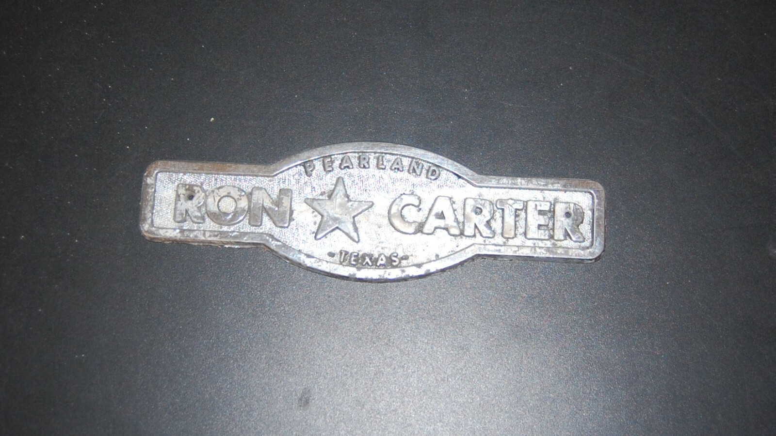 OEM Car Dealer's Emblem / Badge Metal Pearland TX Ron Carter | eBay