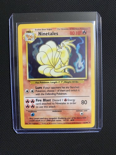Pokémon TCG Ninetales Base Set 12/102 Holo Rare | eBay