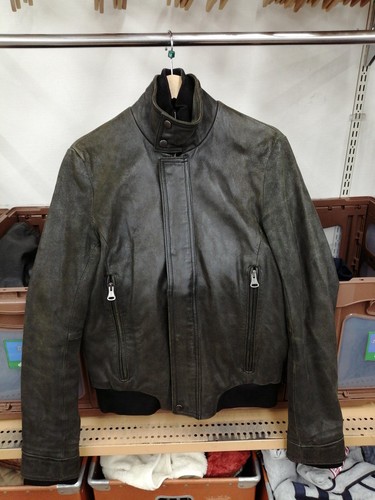 Urban Research Leather Jacket 38" Men’s Rigid Style Black Used | eBay