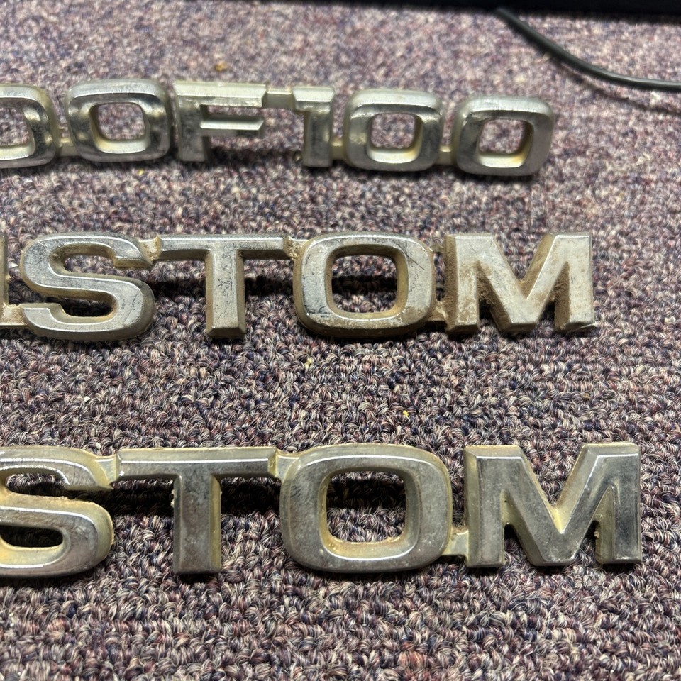 1970s Ford F100 Truck Emblems OEM Chrome Custom F150 Emblem | eBay