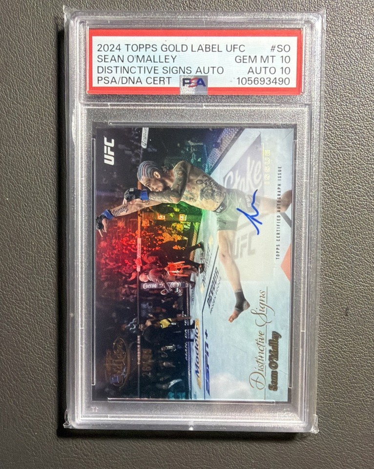 2024 Topps Gold Label UFC Distinctive Signs Sean O'Malley /99 PSA 10 ...
