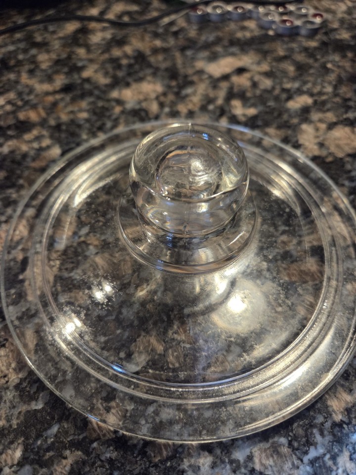 Vintage Round Glass Country Store Counter Candy Jar W/lid | eBay