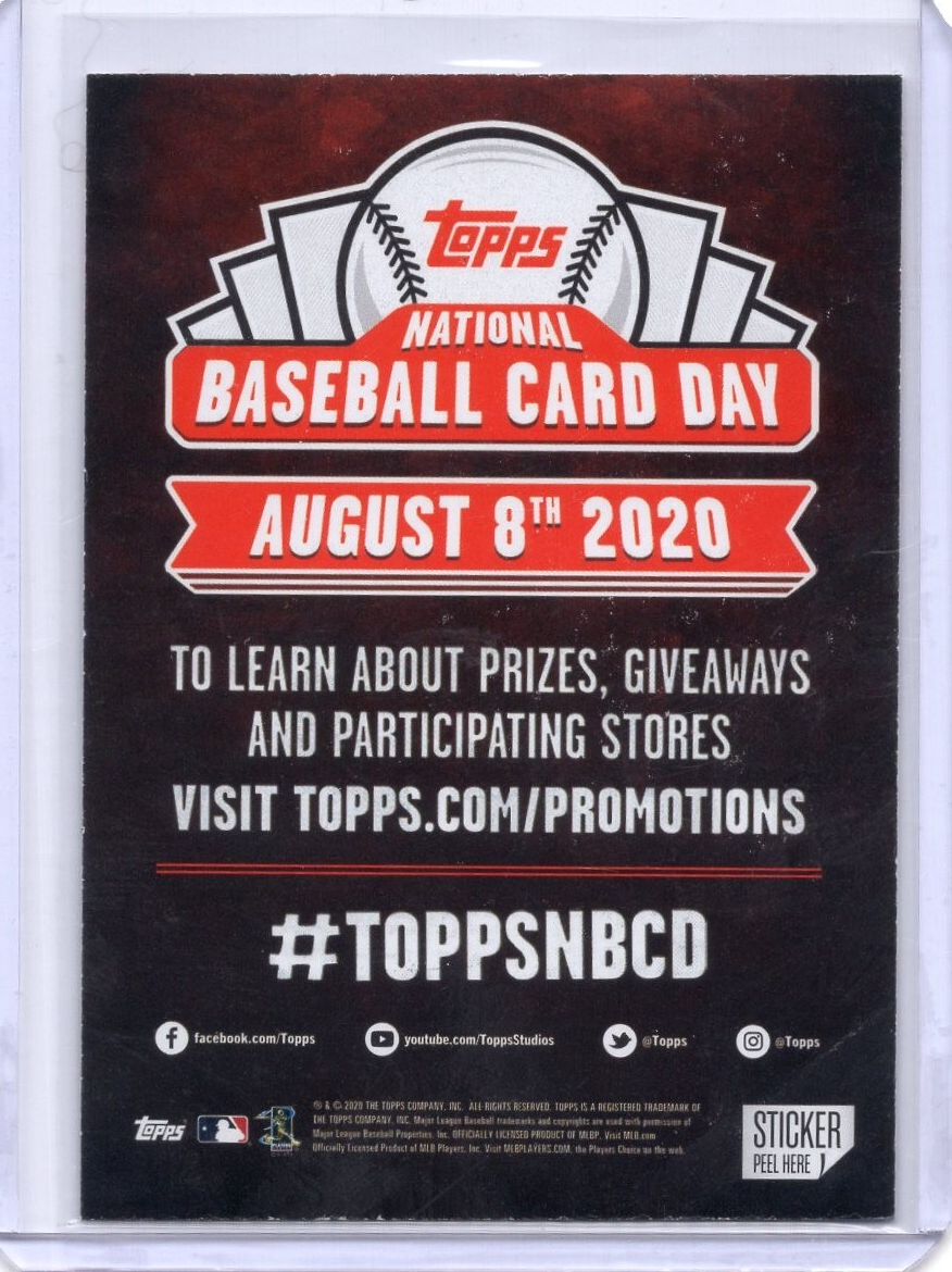 2020 Topps of the Class Mike Trout #NNO NBCD Promo Sticker | eBay